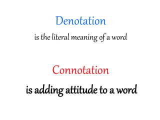 Denotation_and_Connotation ppt for Grade 4 | PPT