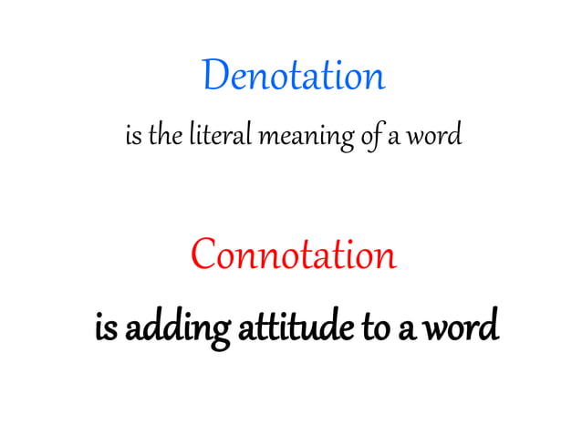 Denotation_and_Connotation ppt for Grade 4 | PPT