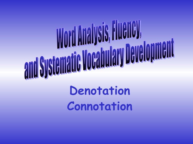 Denotation and-connotation | PPT