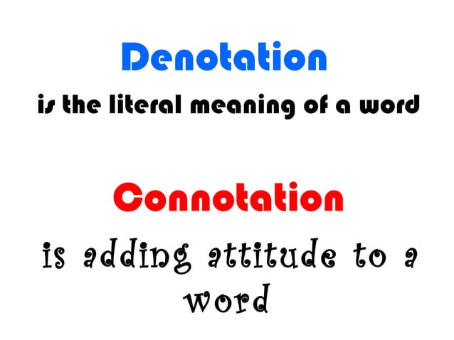 Denotation and-connotation | PPT | Soccer | Sports