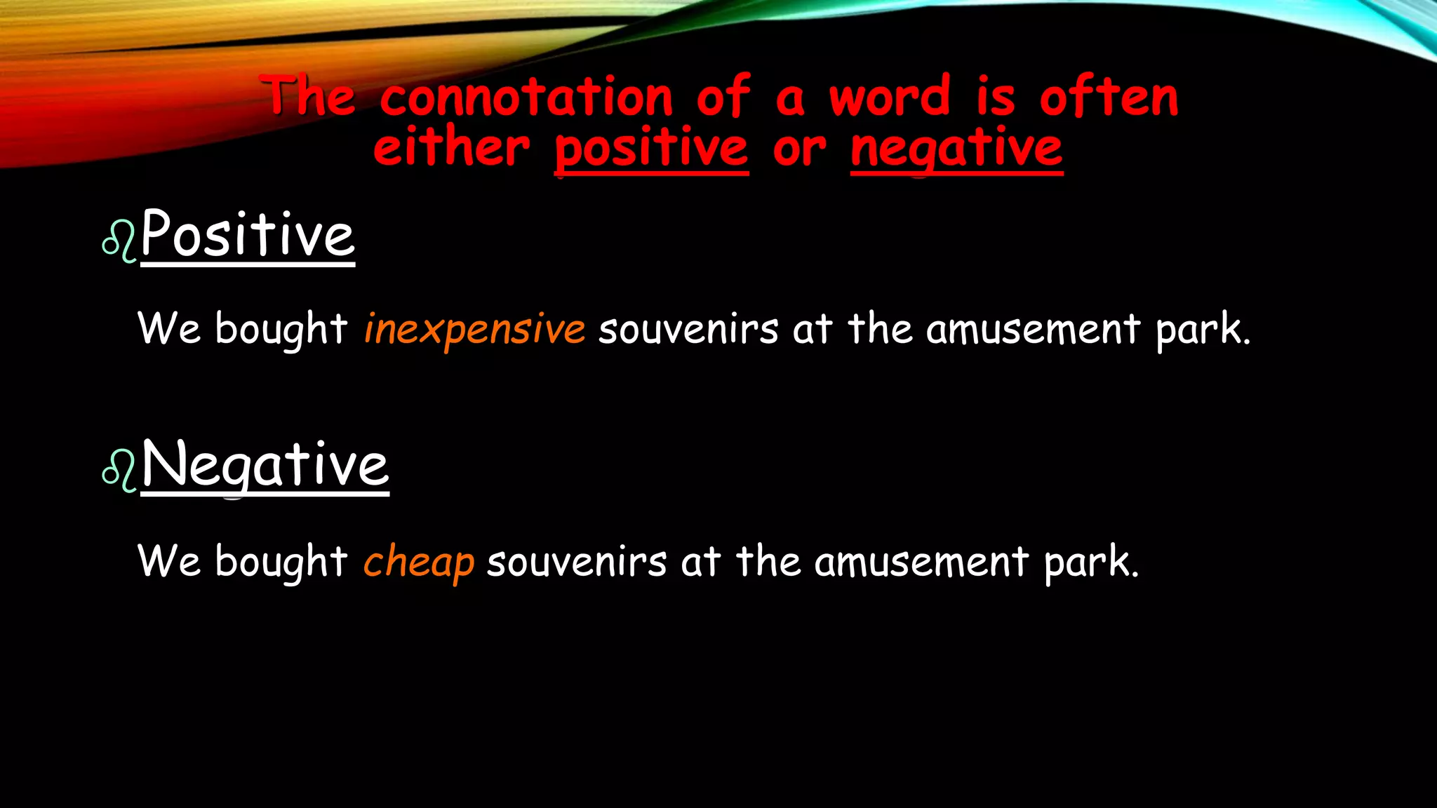 Denotation and connotation | PPSX