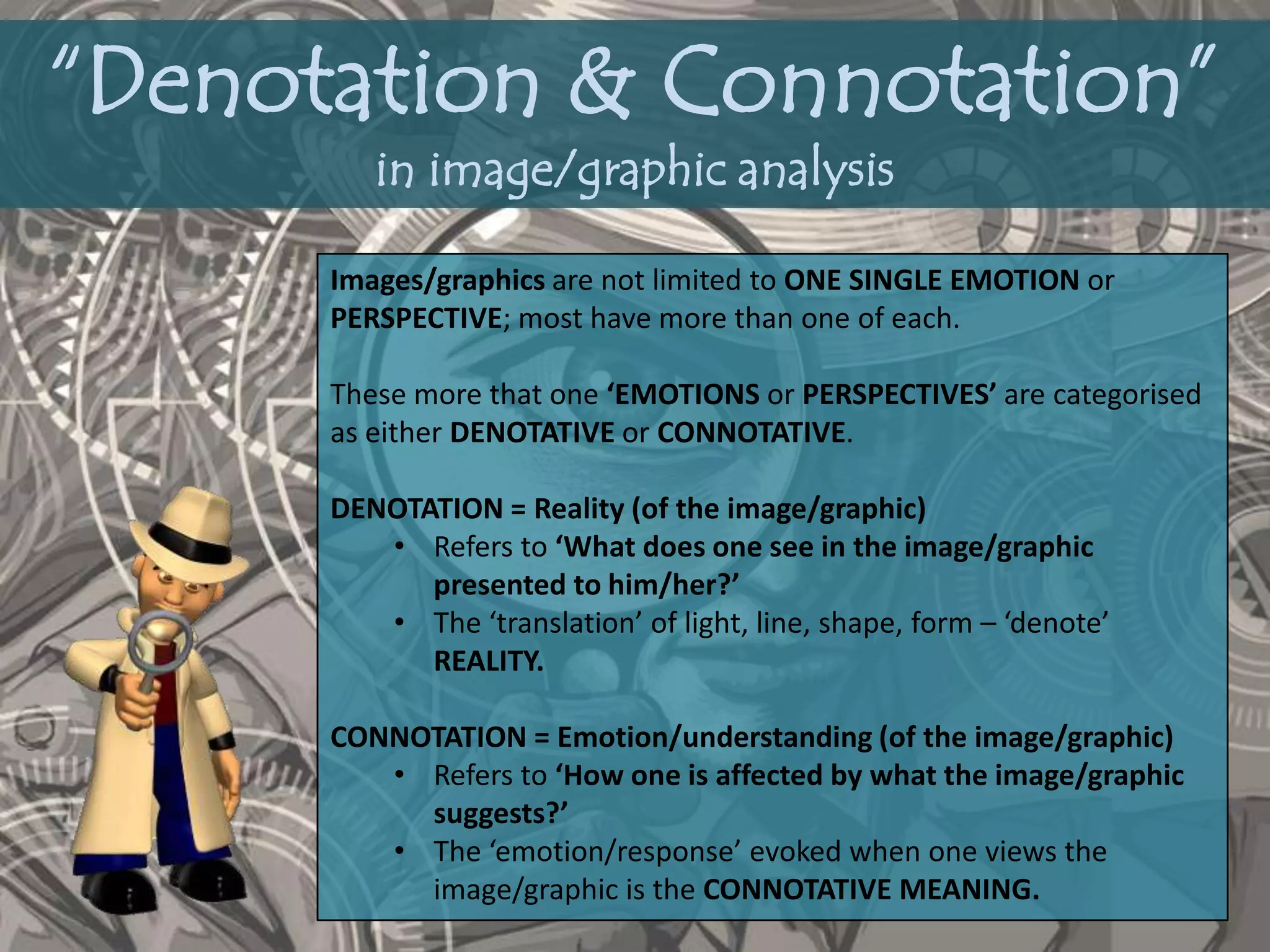 The “Denotation” and “Connotation” of Image/Graphic Analysis | PPT