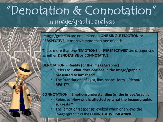 The “Denotation” and “Connotation” of Image/Graphic Analysis | PPT