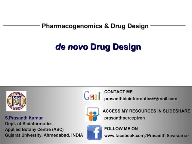 De novo drug design | PPT