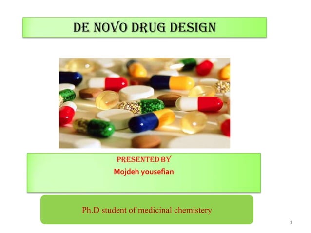 De novo drug design | PPTX | Chemistry | Science