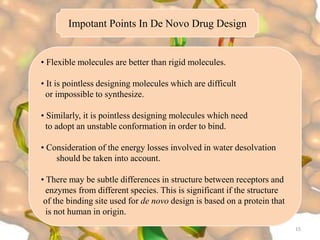 De novo drug design | PPTX