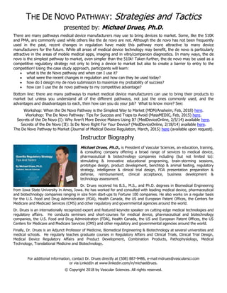 Advanced Strategies and Tactics for Using the De Novo Pathway | PDF