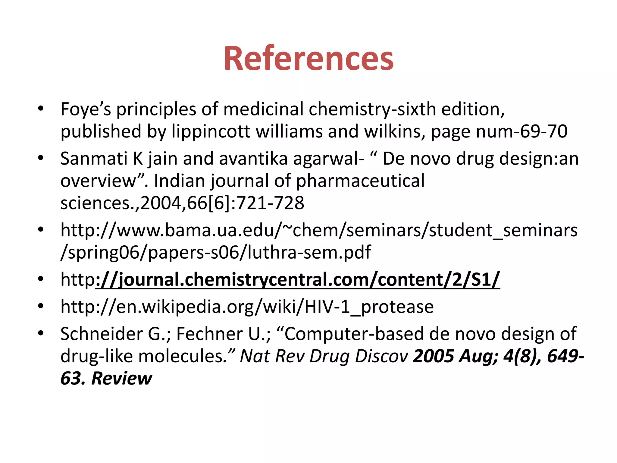 Denovo Drug Design | PPTX