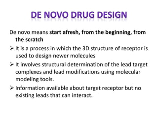 Denovo Drug Design | PPTX