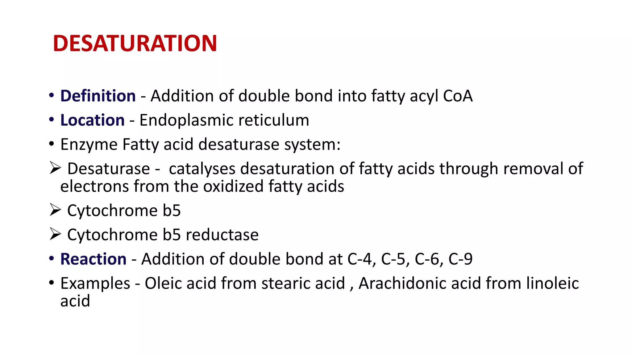 Denovo synthesis of fattyacids | PPTX