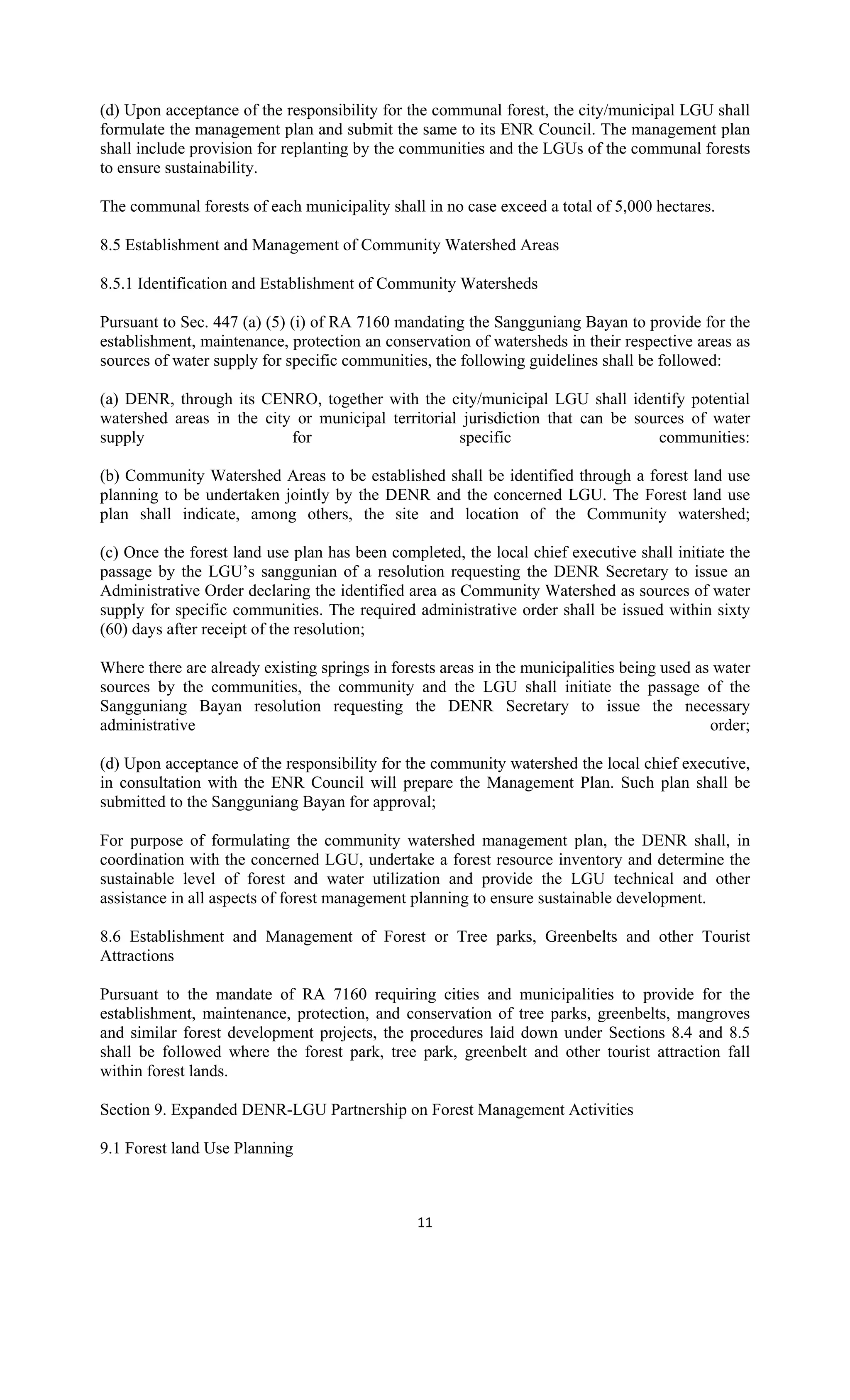 DENR-DILG JOINT MEMORANDUM CIRCULAR NO. 98-01 | PDF