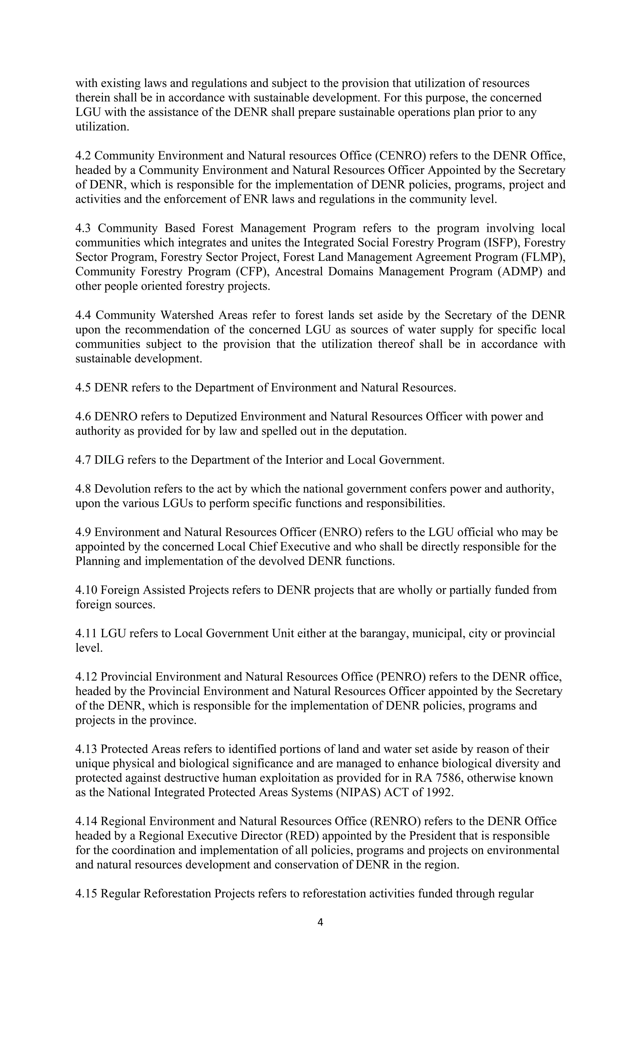 DENR-DILG JOINT MEMORANDUM CIRCULAR NO. 98-01 | PDF