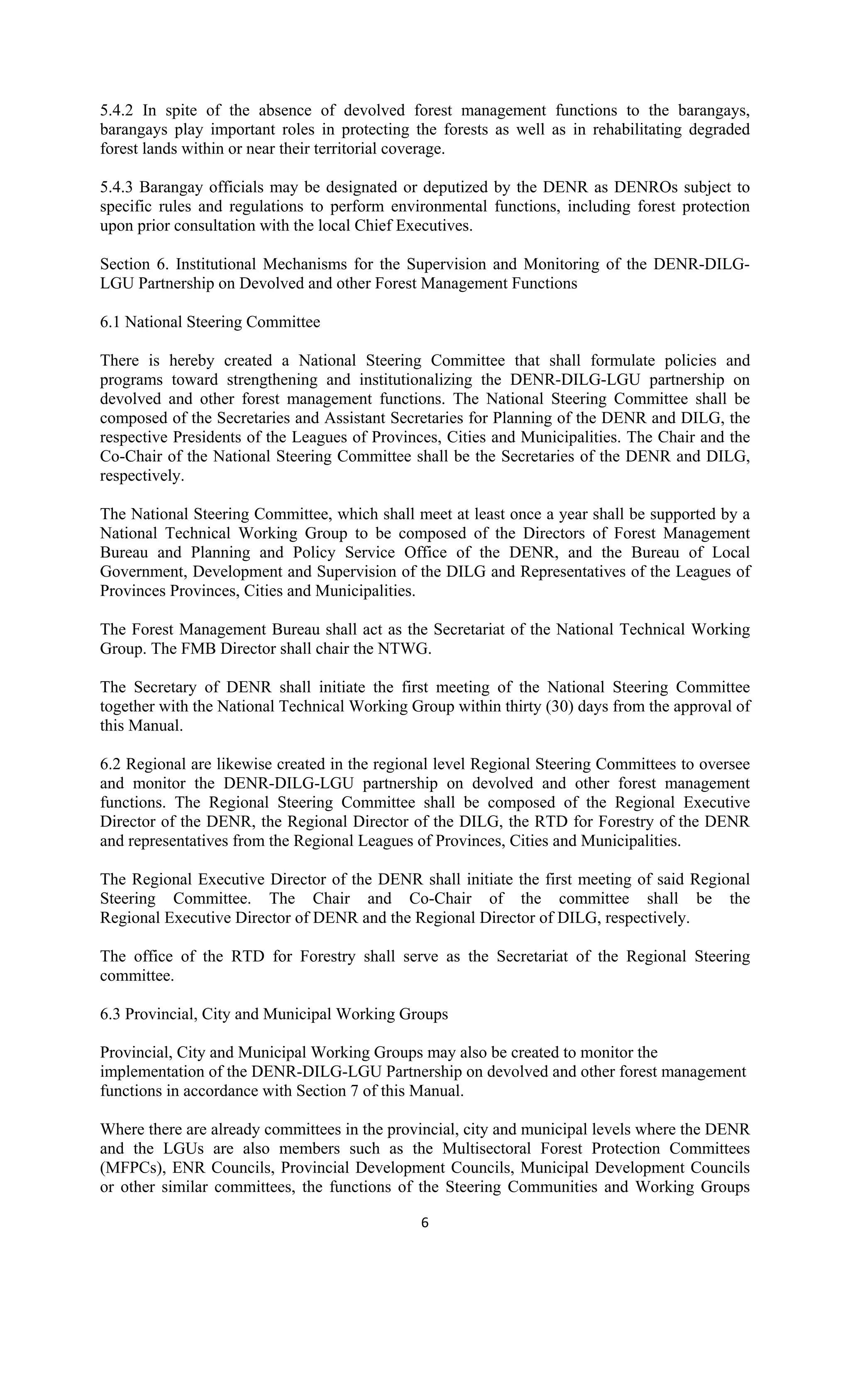 DENR-DILG JOINT MEMORANDUM CIRCULAR NO. 98-01 | PDF