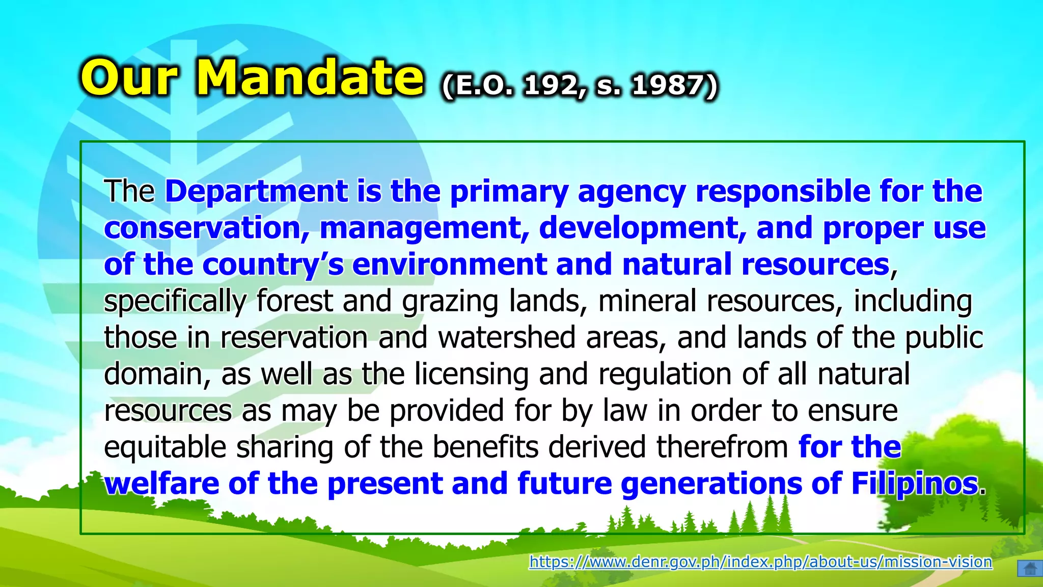 DENR Programs and Services of PENRO Surigao del Sur (November 2019) | PDF