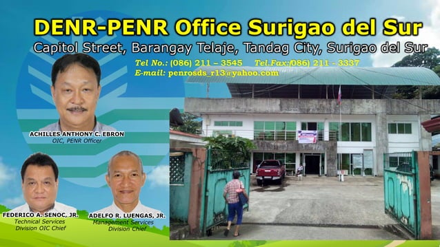 DENR Programs and Services of PENRO Surigao del Sur (November 2019 ...