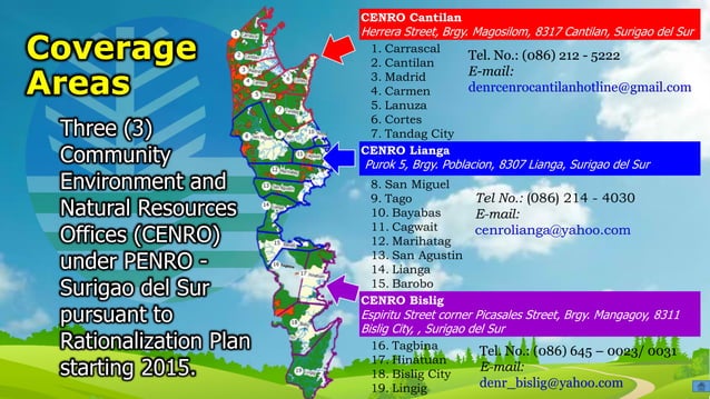 DENR Programs and Services of PENRO Surigao del Sur (November 2019 ...
