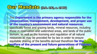 DENR Programs and Services of PENRO Surigao del Sur (November 2019) | PDF