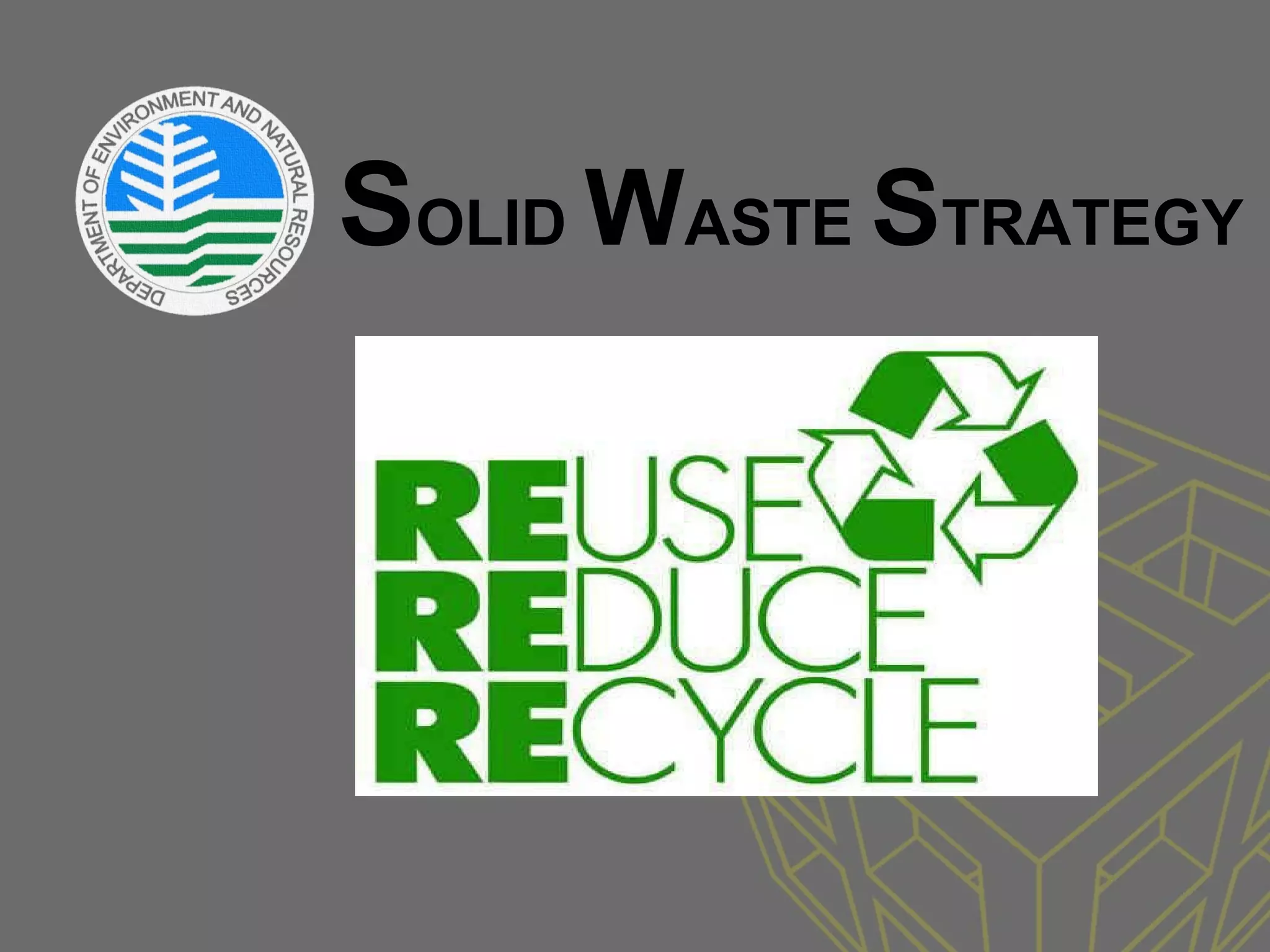 SOLID WASTE RECOVERY THROUGH WIRE SCULPTURE_BY: Don Reich S. de Dios | PPT