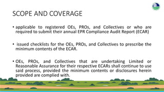 DENR EPR Law Compliance Updates April 2024 | PDF