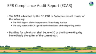 DENR EPR Law Compliance Updates April 2024 | PDF
