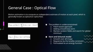 Dense Motion Estimation for Computer Vision | PPTX