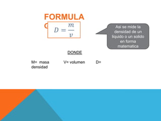 Densidad | PPTX