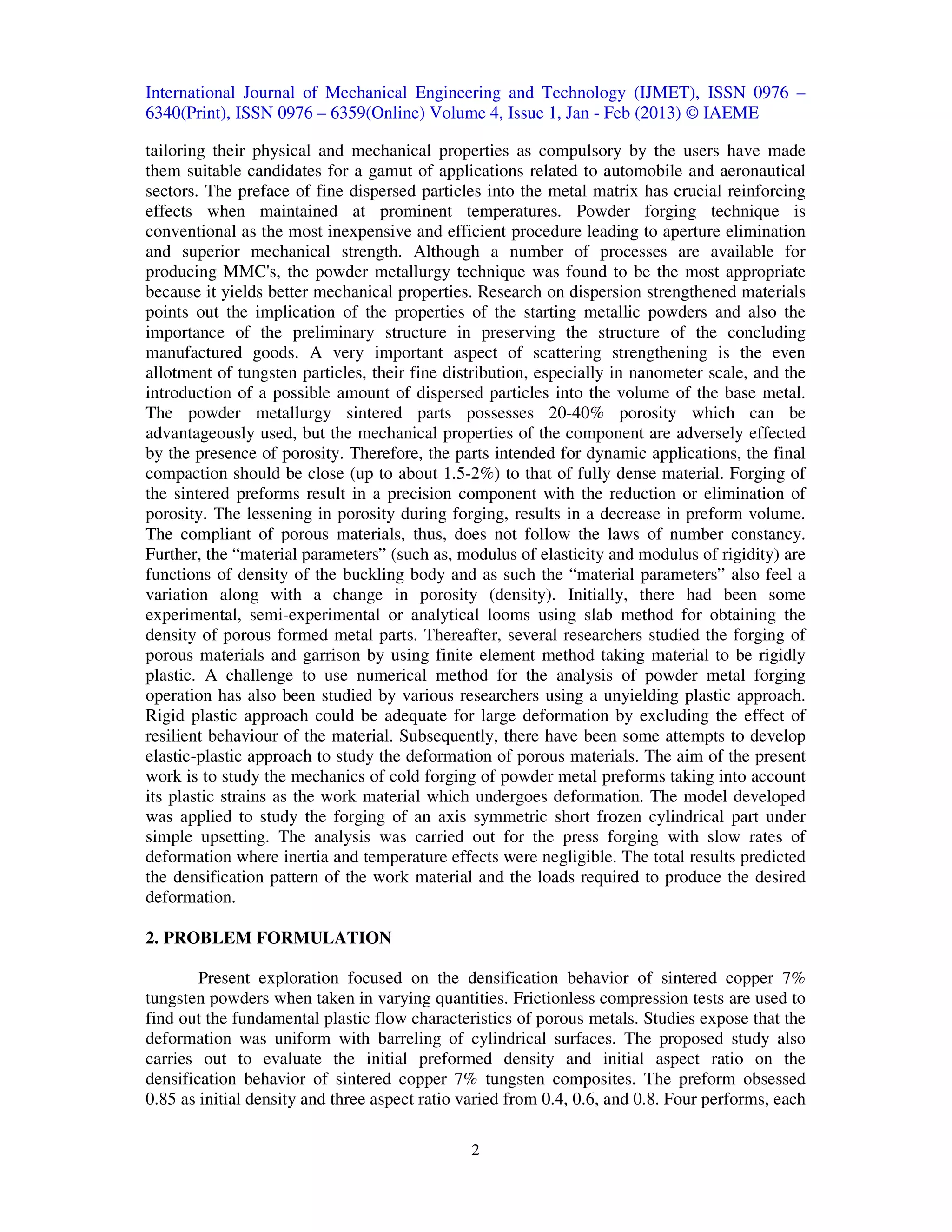 Densification and deformation behaviour of sintered | PDF