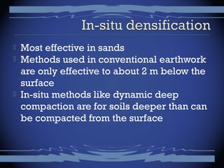 GROUND IMPROVEMENT-DENSIFICATION METHODS | PPT | Developmental Sites ...