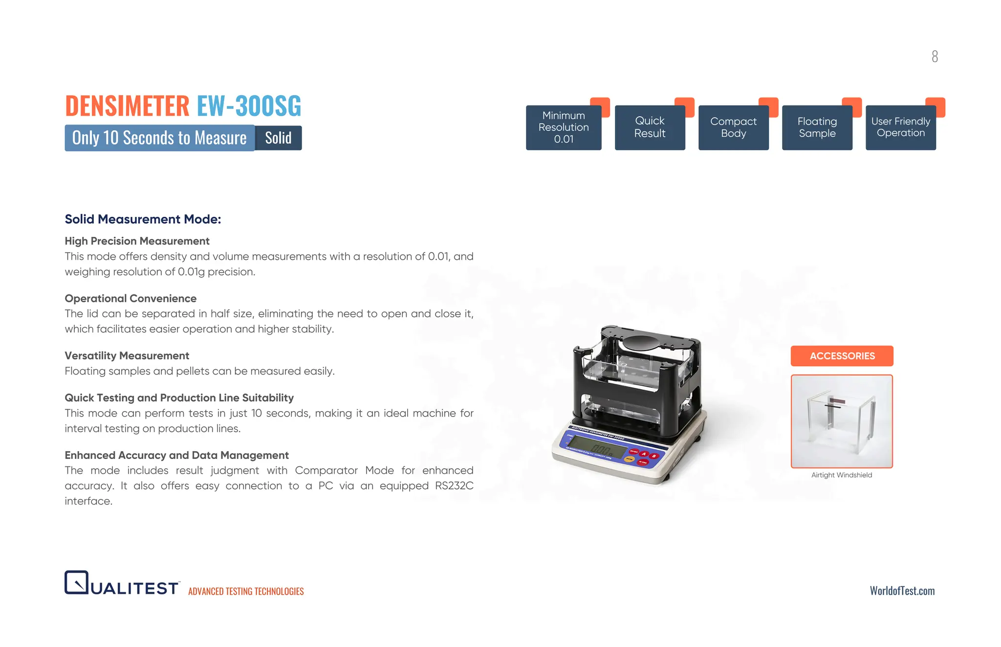 Densimeter - Specific Gravity Tester Catalogue | WorldofTest.com
