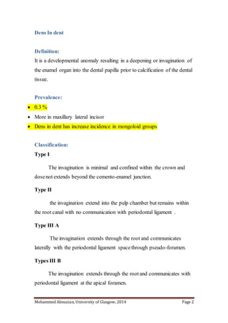 Dens in dent, macrodont, natal and neonatal teeth / for orthodontists ...