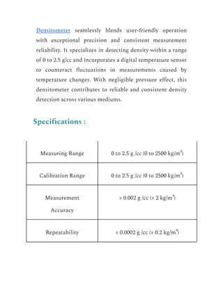 _Densitometer | PDF | Physics | Science