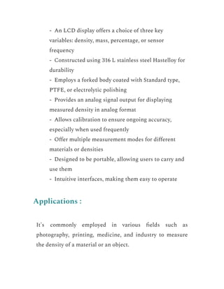 _Densitometer | PDF | Physics | Science