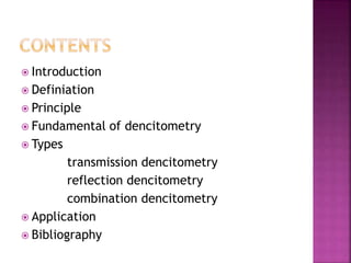 Densitometry by kk sahu | PPTX