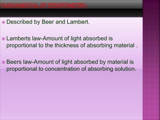 Densitometry by kk sahu | PPTX