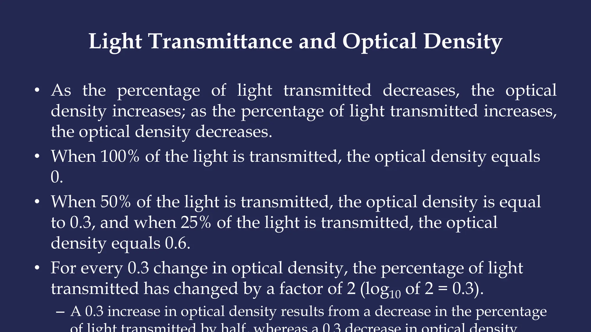 Densitometry, transmittance, opacity, optical density, characteristics curve and it's features ...