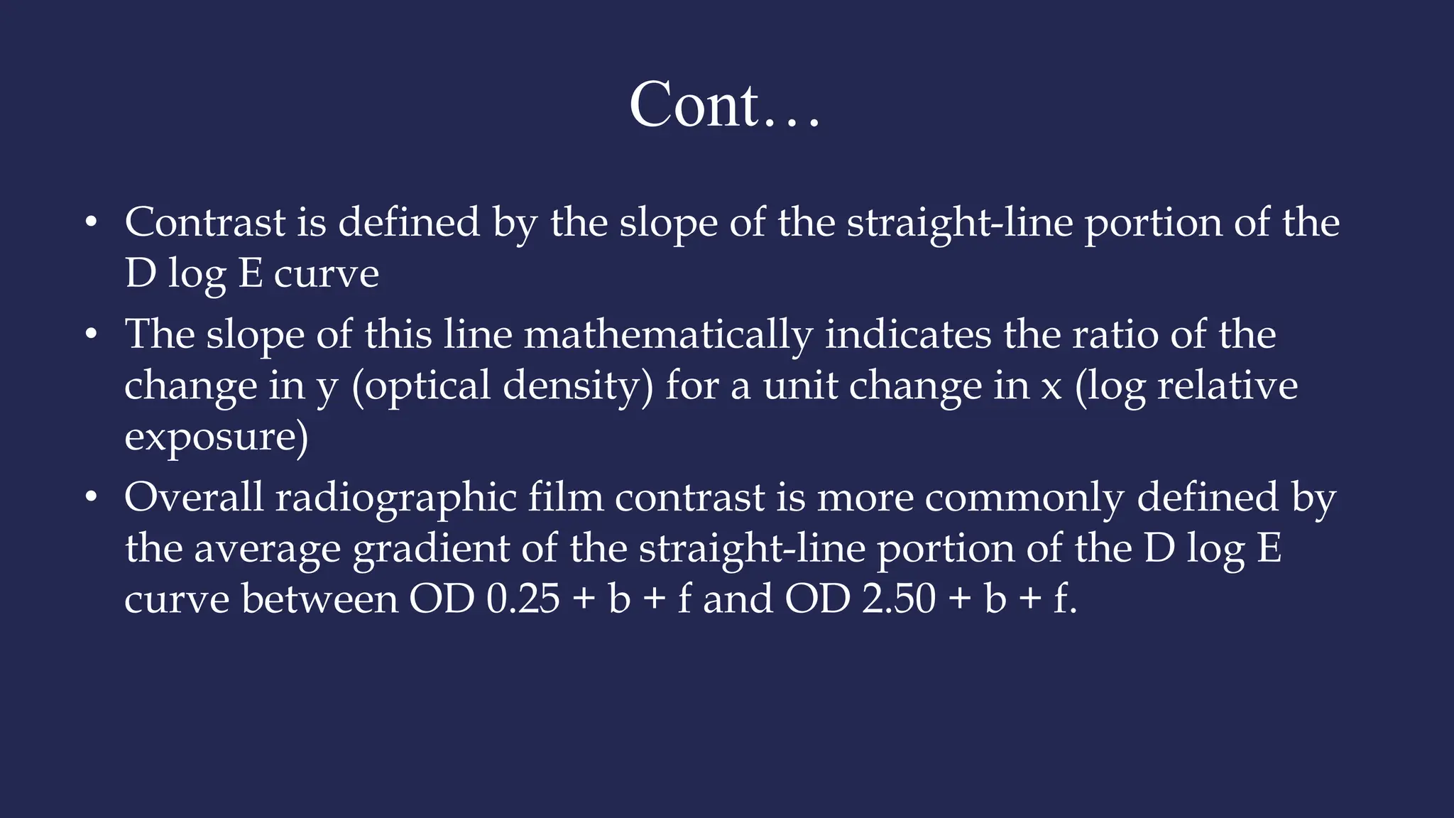 Densitometry, transmittance, opacity, optical density, characteristics ...
