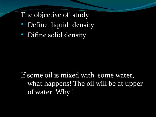 Density | PPT | Physics | Science