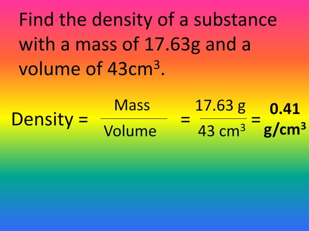 Density | PPTX | Physics | Science
