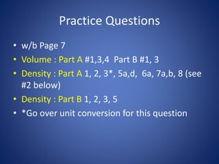 Grade 9, U1-L4-Density | PPTX