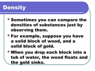 Method to measure the Density of materials | PPT