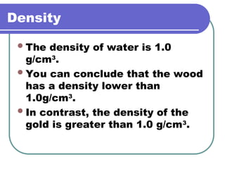 Method to measure the Density of materials | PPT