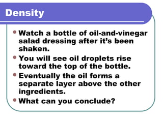 Method to measure the Density of materials | PPT