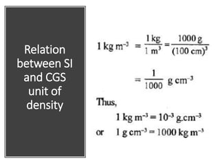Density - class 7 | PPTX