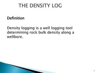 Density log | PPT