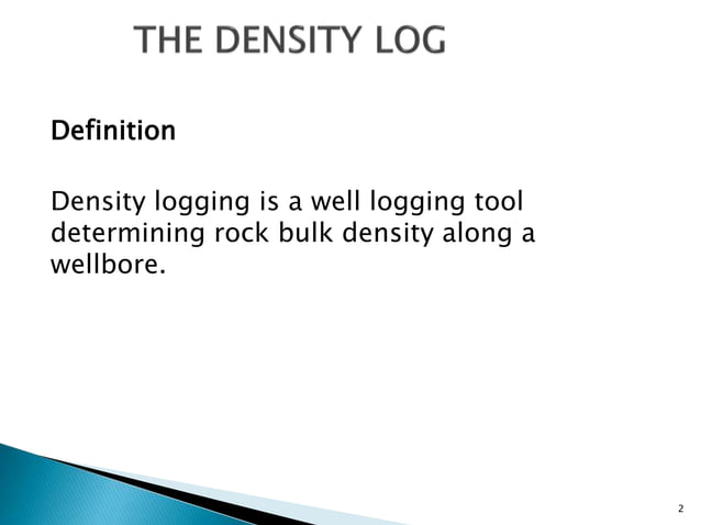 Density log | PPT