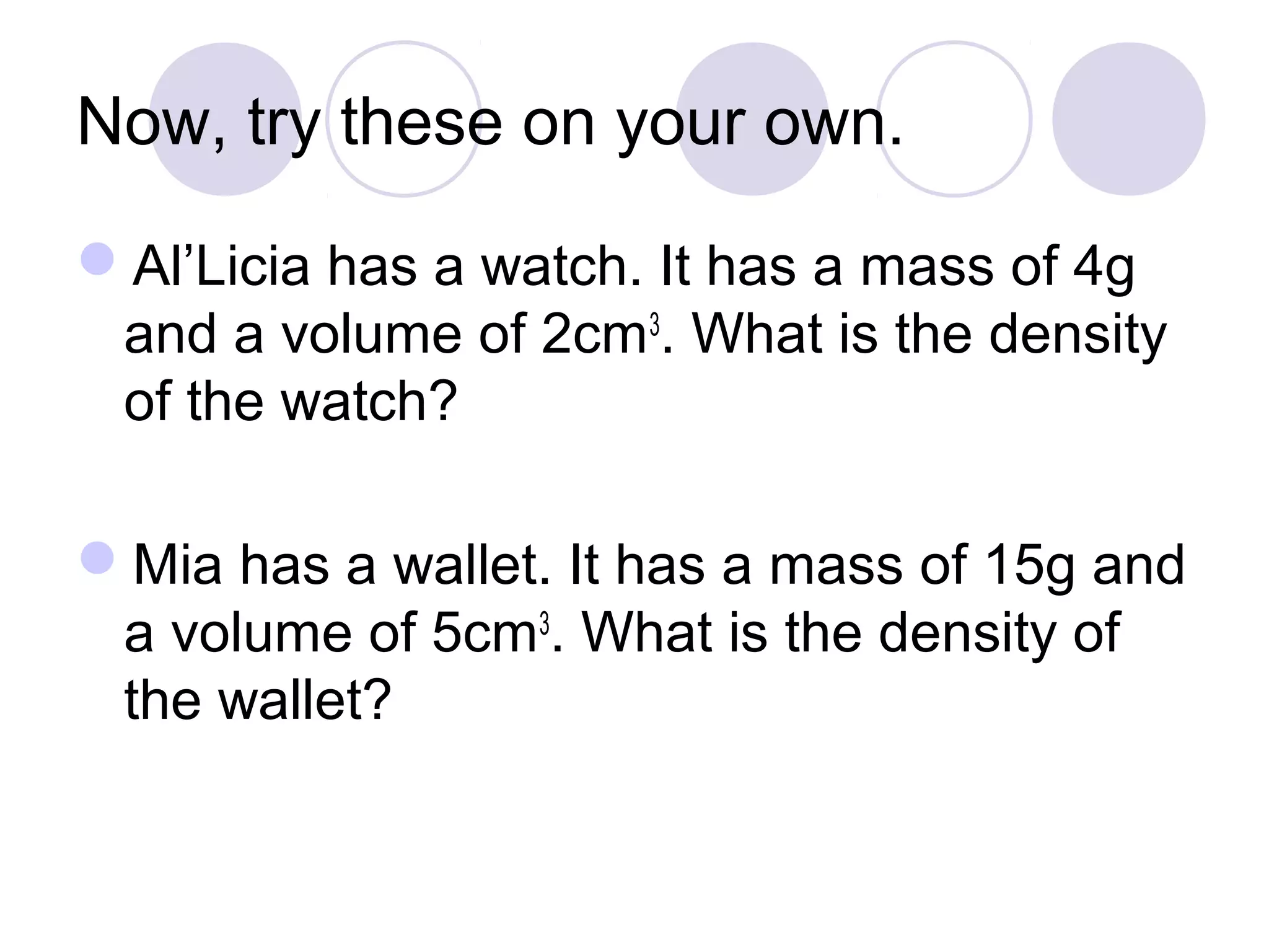 Density review | PPT
