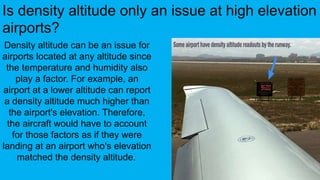 Density Altitude Training | PPTX