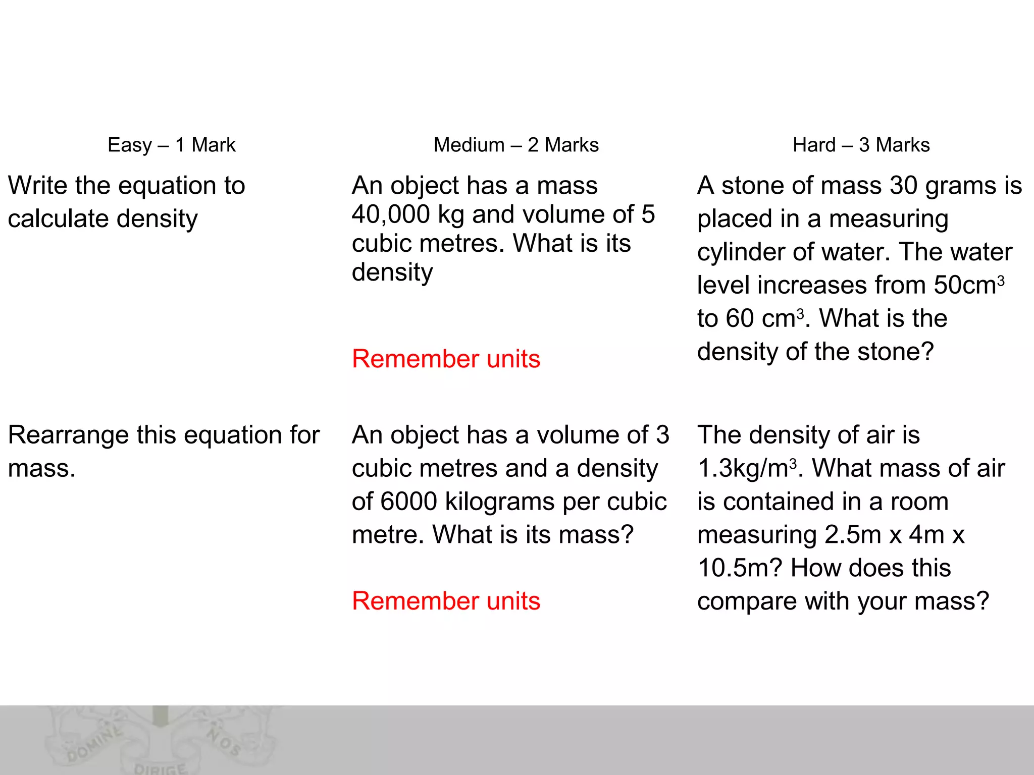 Density and eureka cans l9 9x3 | PPT