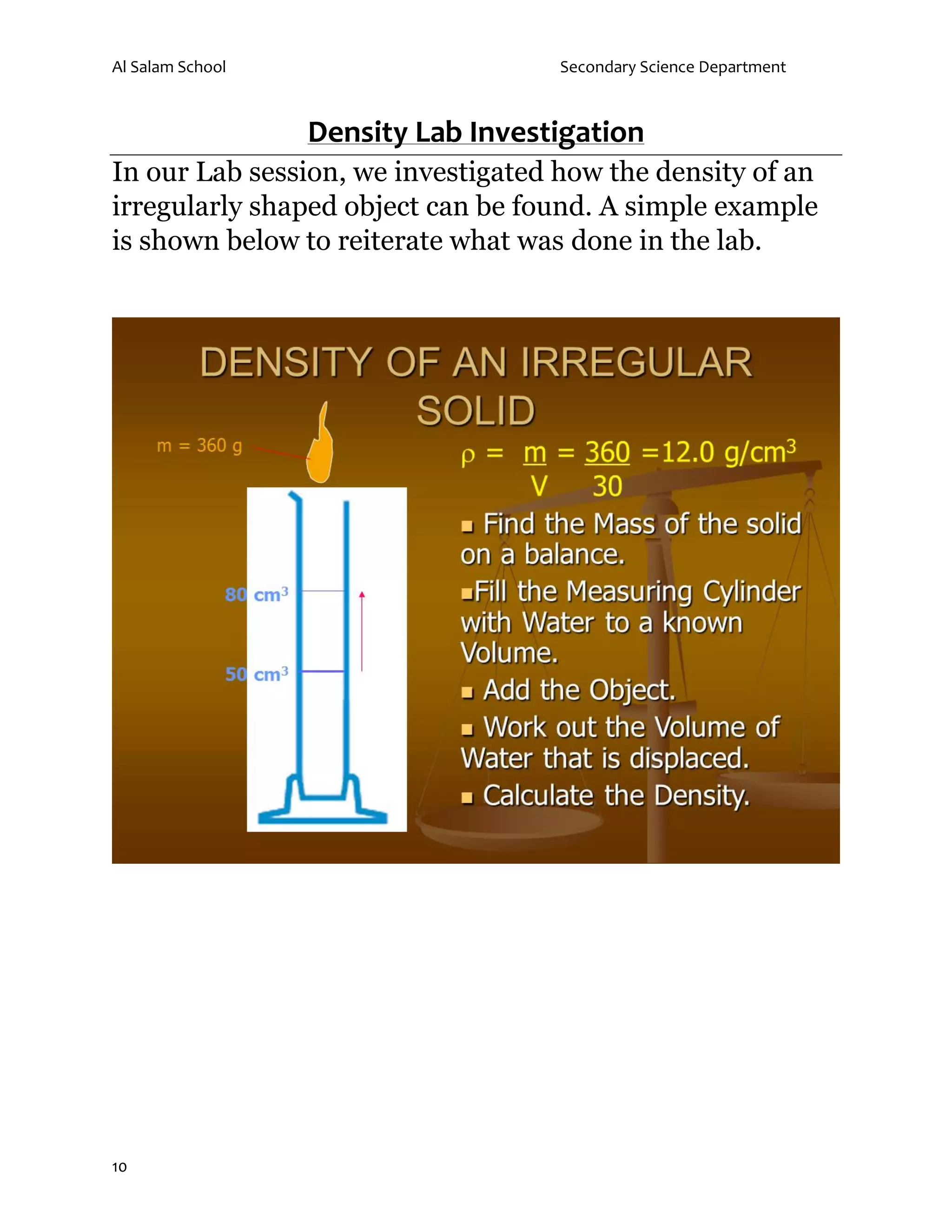 Density and measurement | PDF