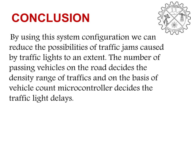 Density based Traffic Light Controller | PPTX